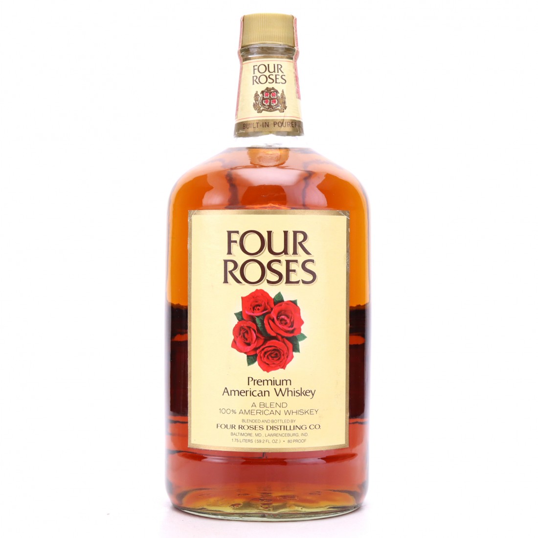 Four Roses Premium American Blended Whiskey 1.75 Litre 1980s | Whisky ...