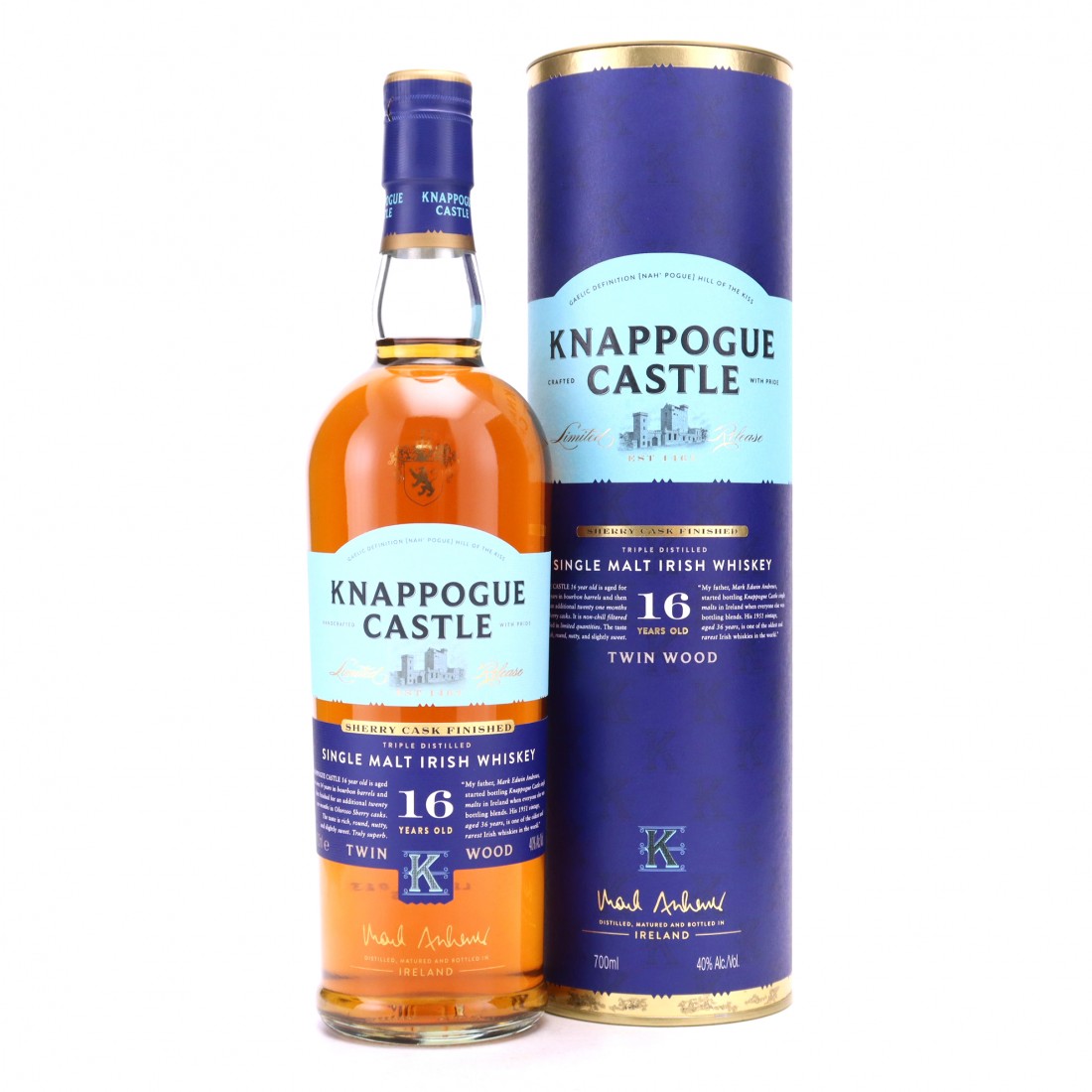 Knappogue Castle 16 Year Old Twin Wood | Whisky Auctioneer Knappogue Castle 16 Year Old Twin Wood | Whisky Auctioneer