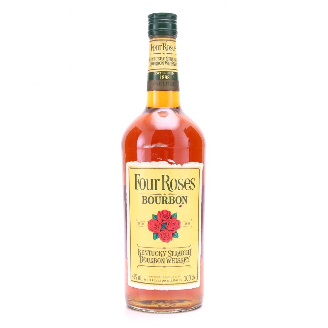 Four Roses Kentucky Straight Bourbon 1 Litre 1980s | Whisky Auctioneer
