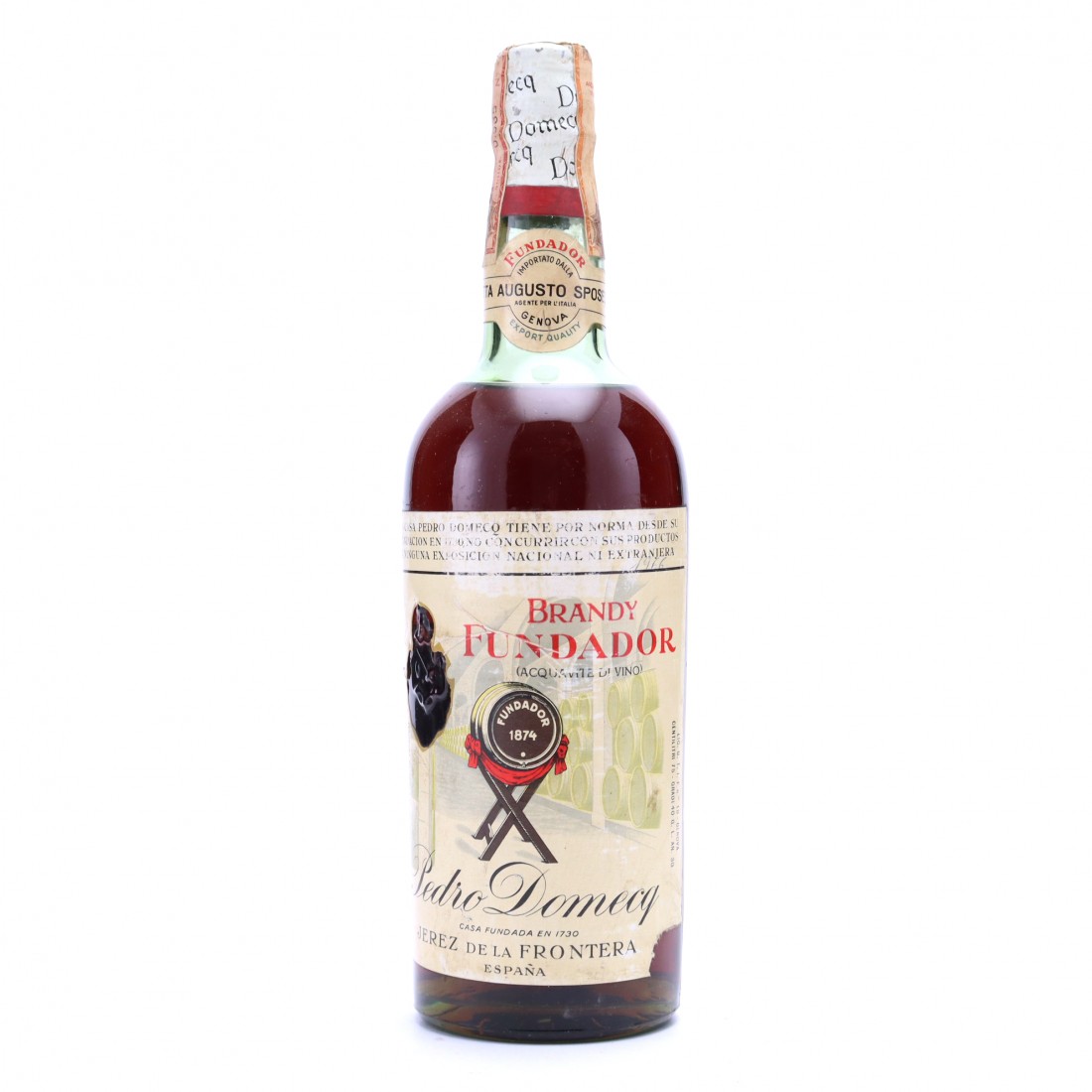 Fundador Pedro Domecq Brandy 1960s | Whisky Auctioneer
