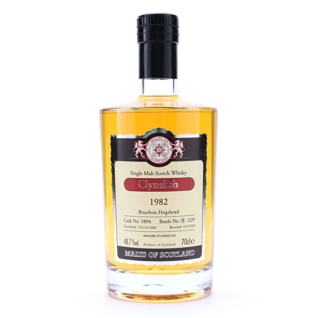 Clynelish 1982 Malts of Scotland | Whisky Auctioneer