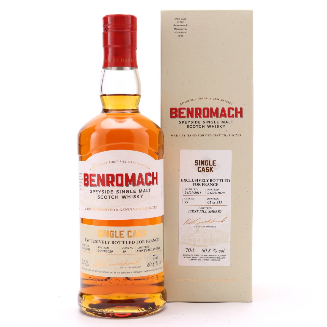 Benromach 2011 Single Sherry Cask #39 / France | Whisky Auctioneer