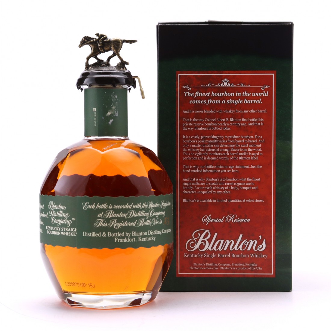 Blanton's Single Barrel Special Reserve dumped 2020 70cl | Whisky ...