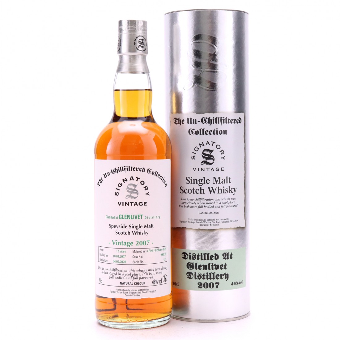 Glenlivet 2007 Signatory Vintage 12 Year Old | Whisky Auctioneer
