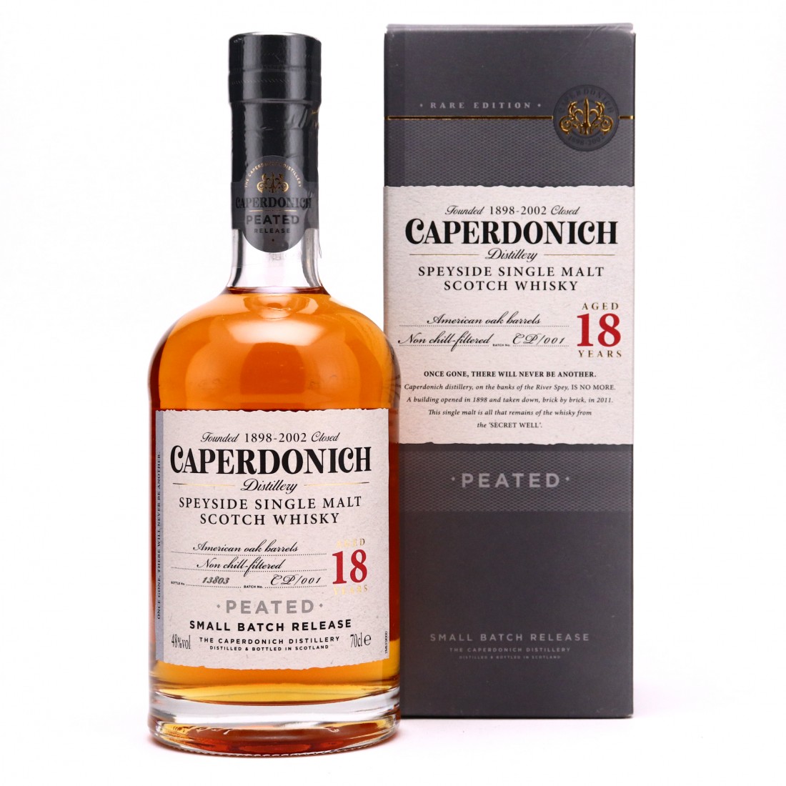 Caperdonich 18 Year Old Peated Small Batch Release / Batch 001 | Whisky ...