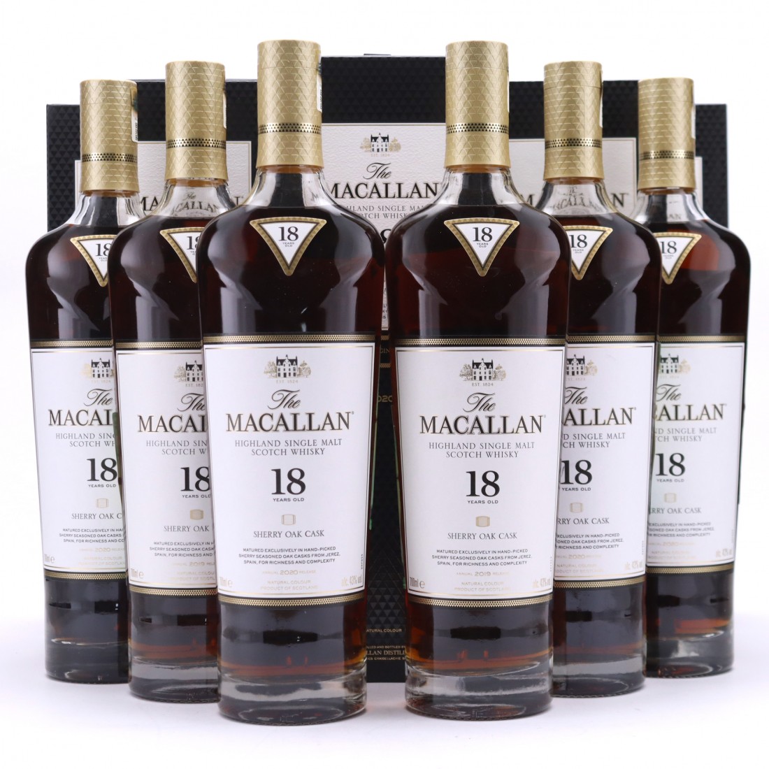 Macallan 18 Year Old Sherry Oak 2020 Release 6 x 70cl / Case | Whisky ...
