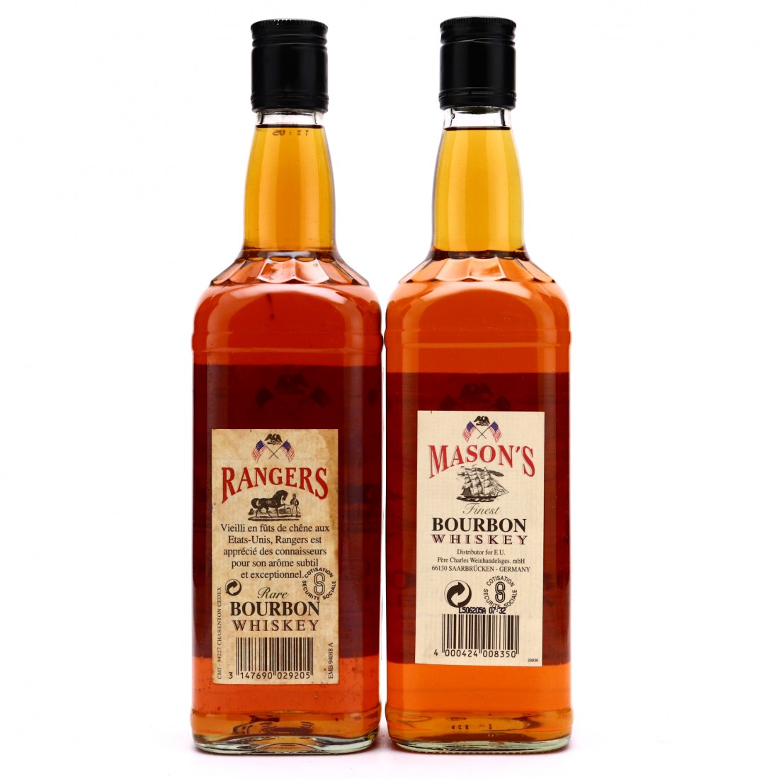 Rangers Rare & Mason's Finest Bourbon Whiskies 2 x 70cl | Whisky Auctioneer