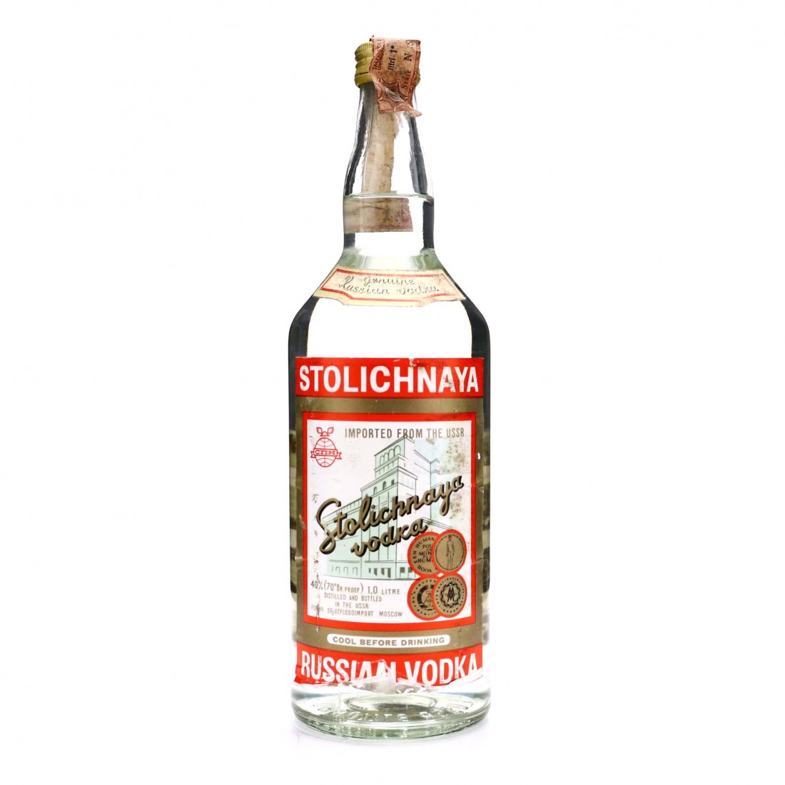 Stolichnaya Vodka 1 Litre 1970s | Whisky Auctioneer