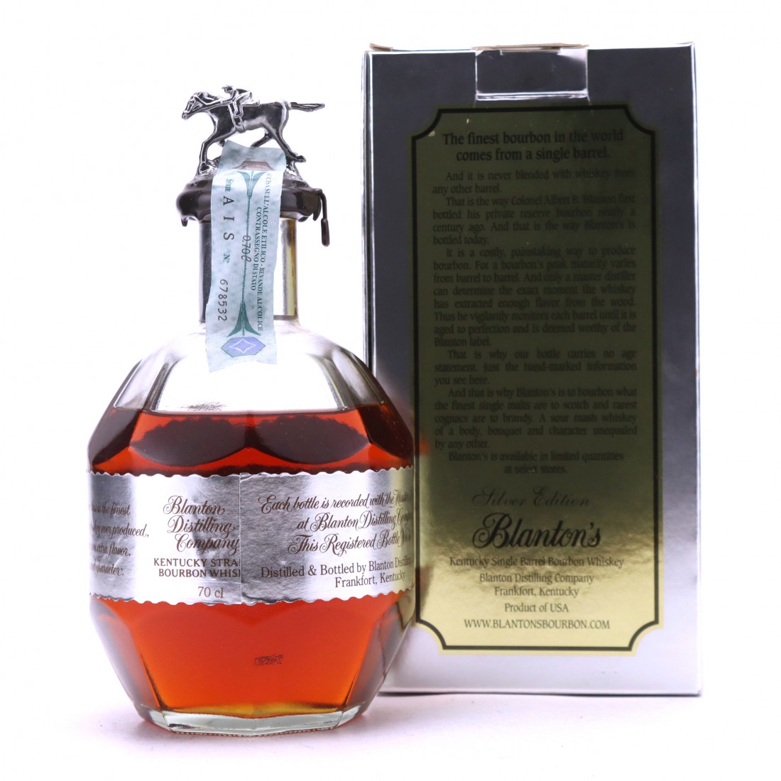 Blanton's Single Barrel Silver Edition dumped 2006 | Whisky Auctioneer