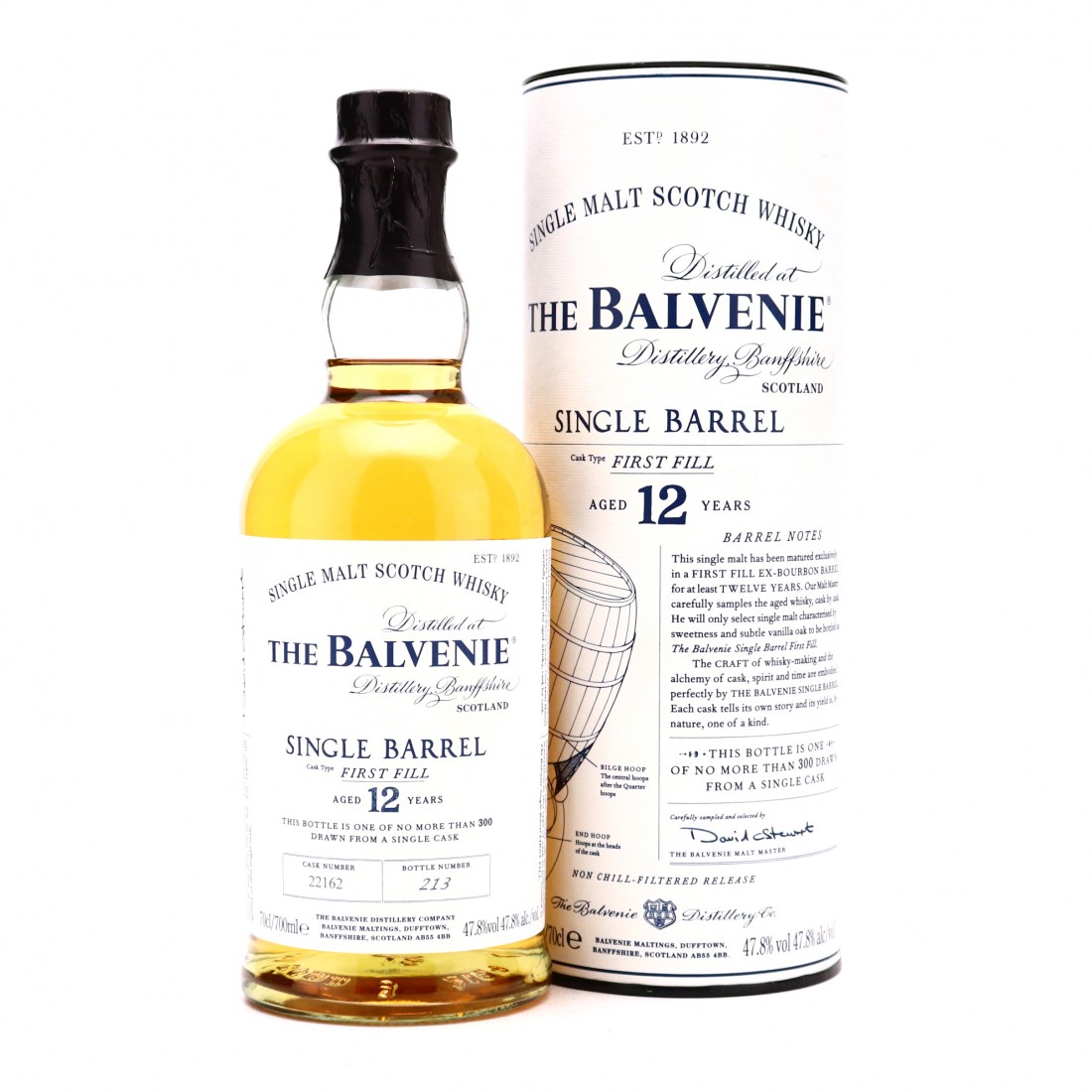 Balvenie 12 Year Old First Fill Single Barrel #22162 | Whisky Auctioneer