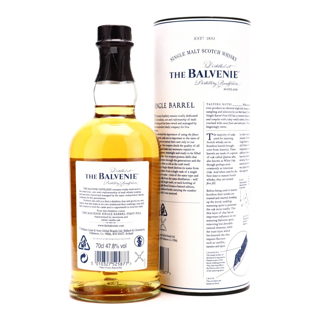 Balvenie 12 Year Old First Fill Single Barrel #22162 | Whisky Auctioneer