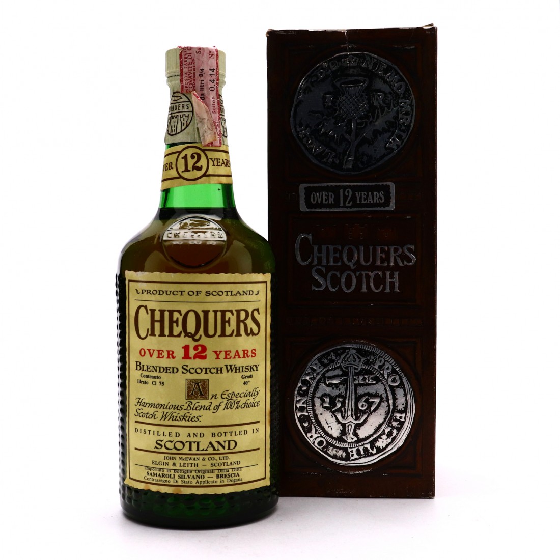 Chequers 12 Year Old Scotch Whisky 1970s / Samaroli Import | Whisky ...