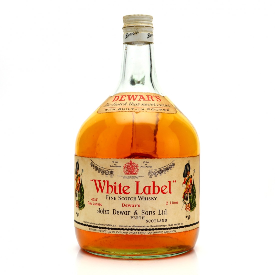 Dewar's White Label Scotch Whisky 2 Litre 1970s | Whisky Auctioneer