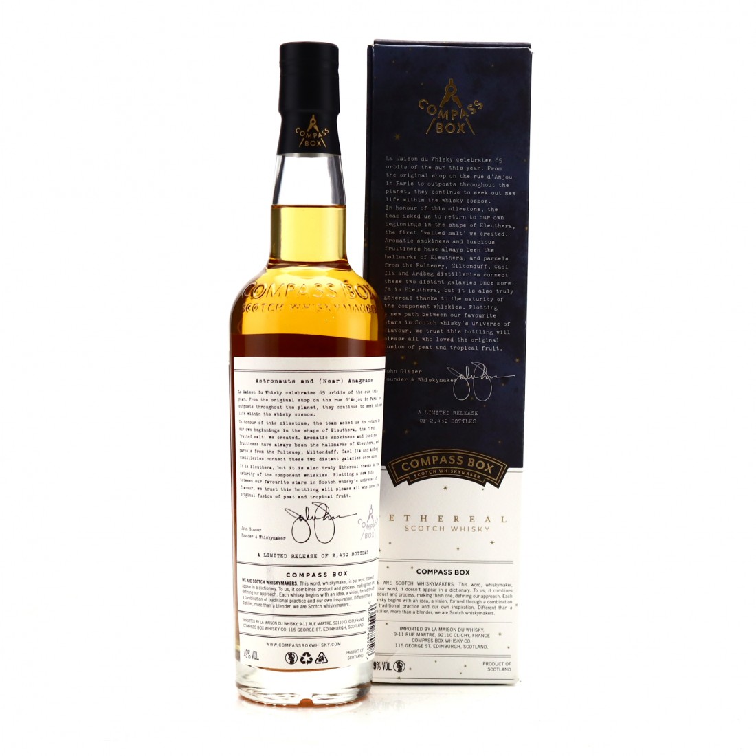 Compass Box Ethereal Lmdw 65th Anniversary Whisky Auctioneer