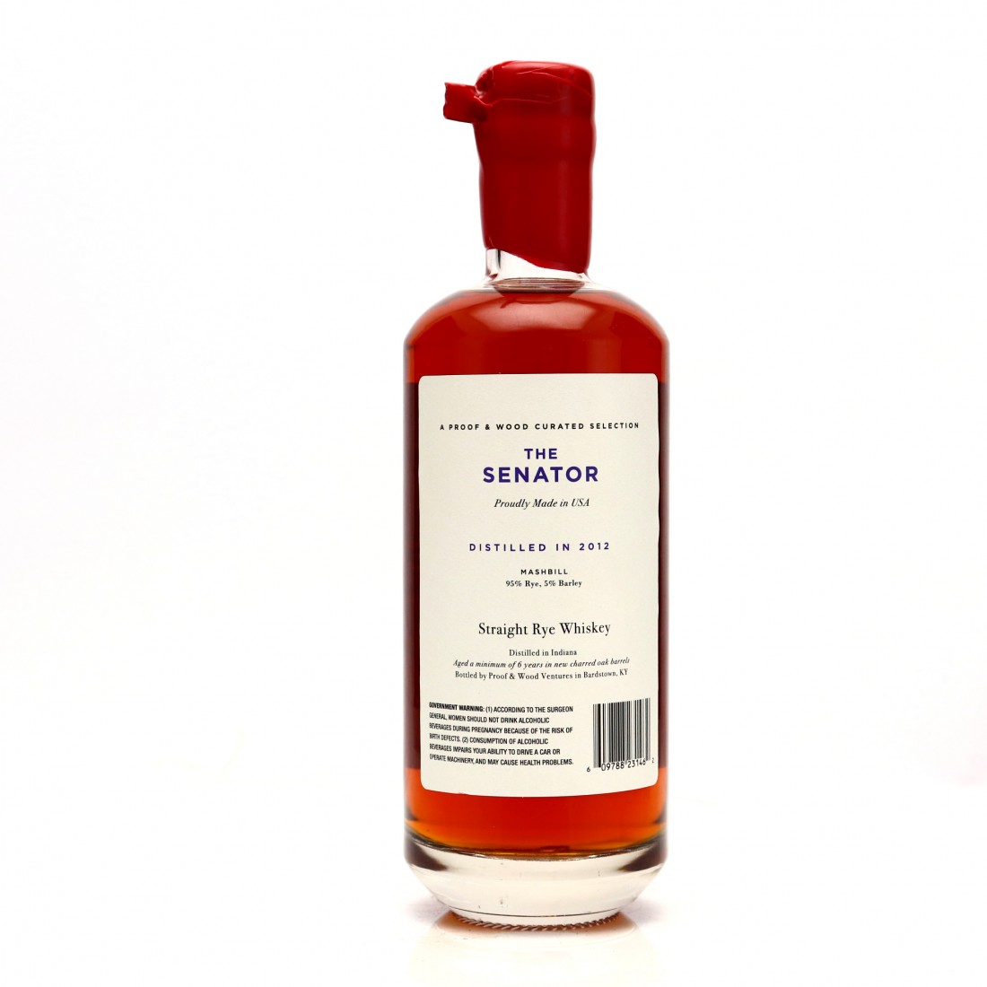 The Senator 6 Year Old Barrel Proof Rye | Whisky Auctioneer