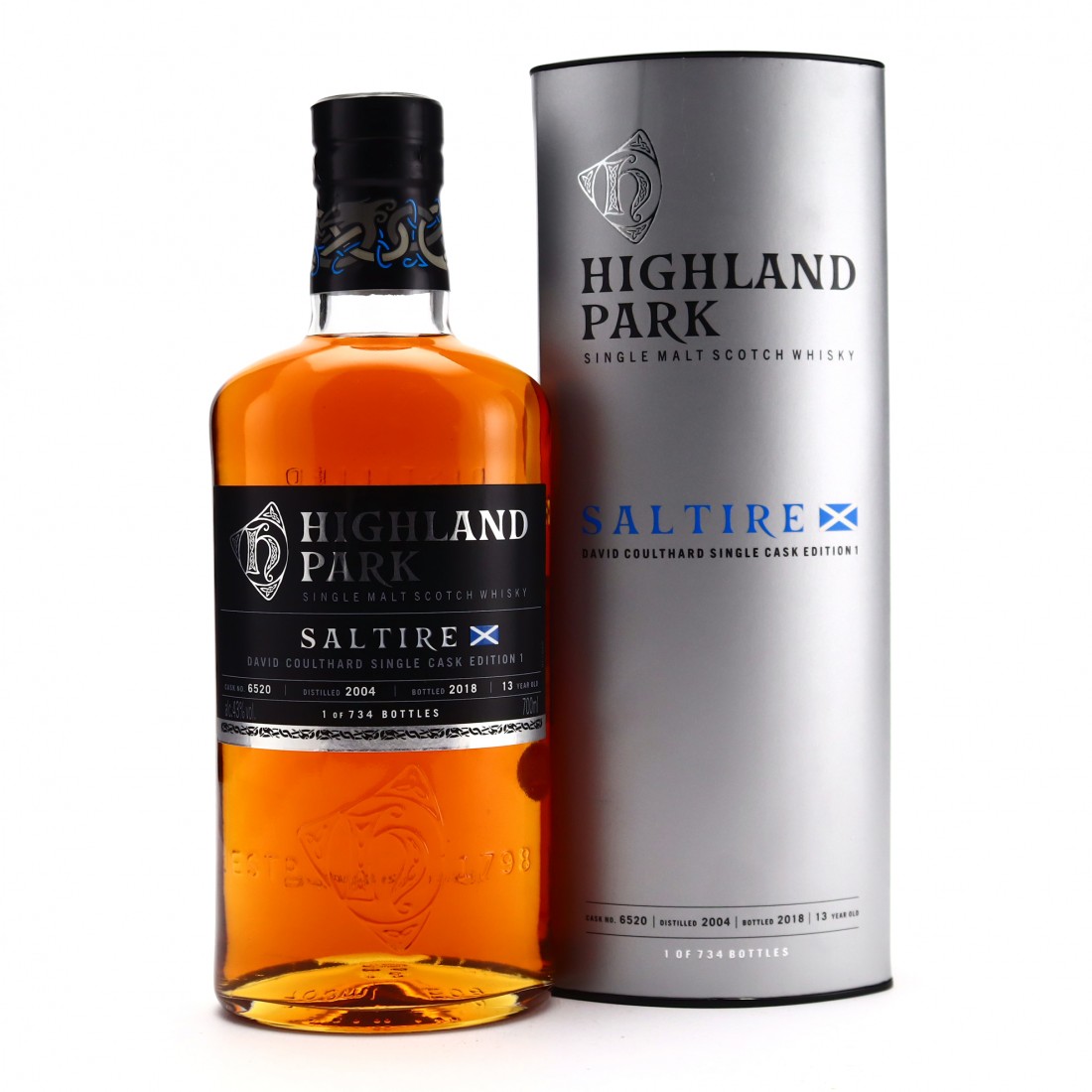 Highland Park 2004 Single Cask 13 Year Old #6520 / David Coulthard ...