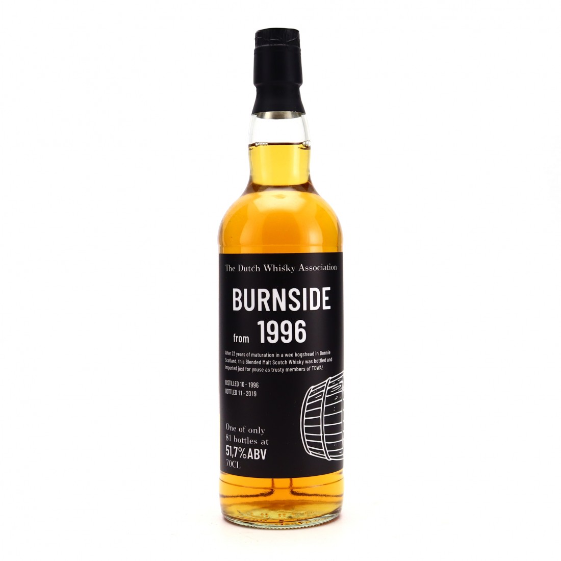 Burnside 1996 Dutch Whisky Association 23 Year Old | Whisky Auctioneer