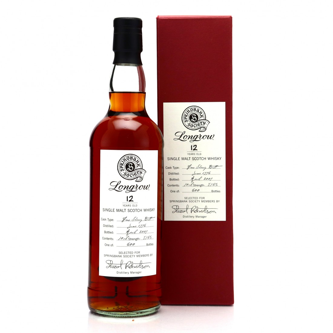 Longrow 1996 Springbank Society 12 Year Old / Fino Sherry Butt | Whisky ...