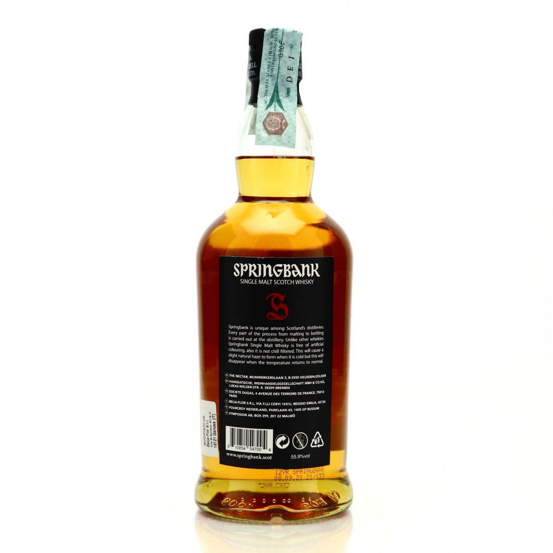 Springbank 12 Year Old Cask Strength 2021 / 55.9% | Whisky Auctioneer
