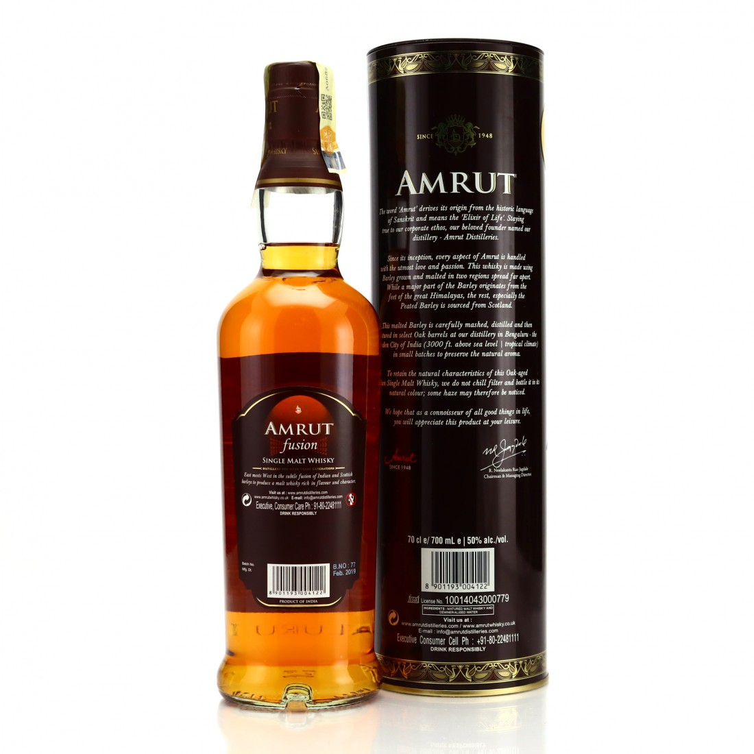 Amrut Fusion Batch #77 | Whisky Auctioneer