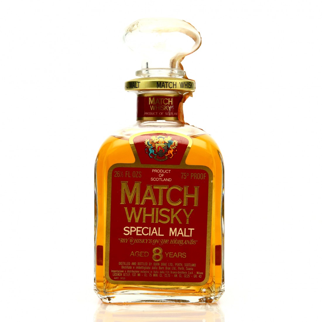 Match Whisky 8 Year Old 1970s | Whisky Auctioneer