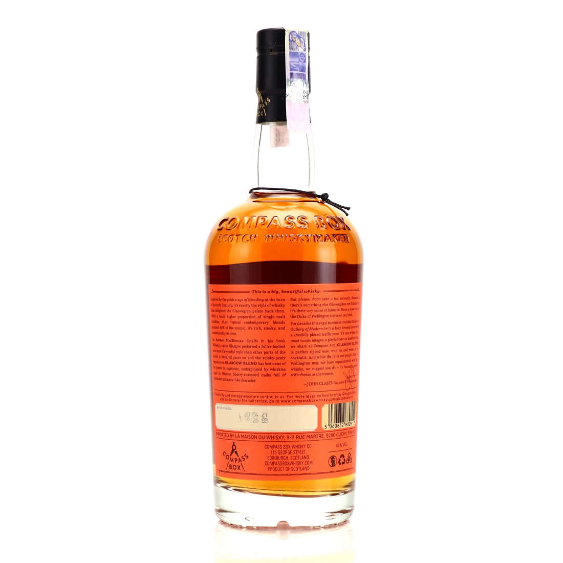Compass Box Great King Street Glasgow Blend Whisky Auctioneer