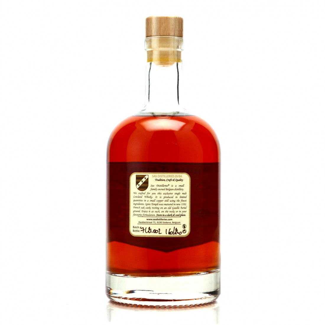 Lowland Single Malt Ignis Templi Belgian Whisky 50cl | Whisky Auctioneer