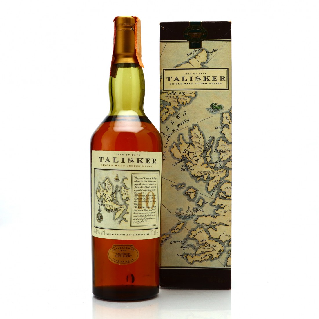Talisker 10 Year Old Map Label 1990s | Whisky Auctioneer