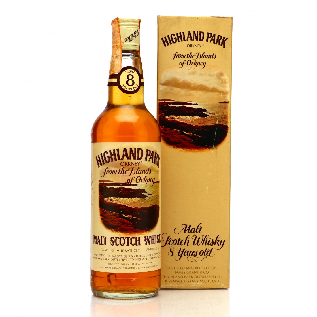 Highland Park 8 Year Old 1970s / Ferraretto Import | Whisky Auctioneer