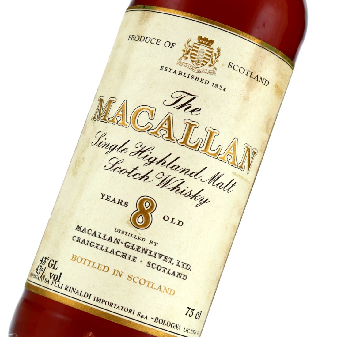 Macallan 8 Year Old 1980 / Rinaldi Import | Whisky Auctioneer