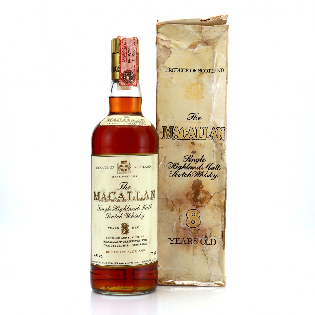 Macallan 8 Year Old early 1980s / Rinaldi Import | Whisky Auctioneer