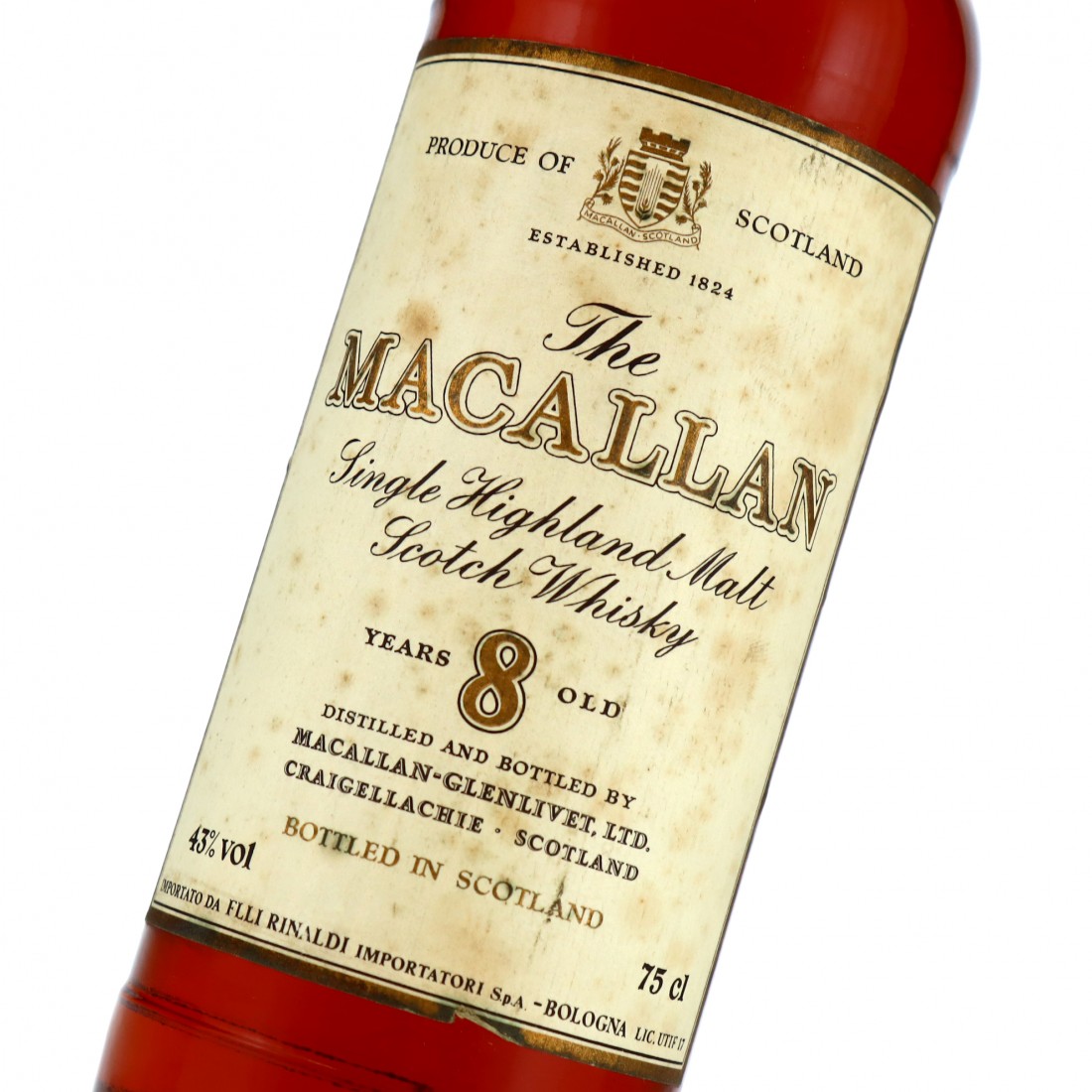 Macallan 8 Year Old early 1980s / Rinaldi Import | Whisky Auctioneer