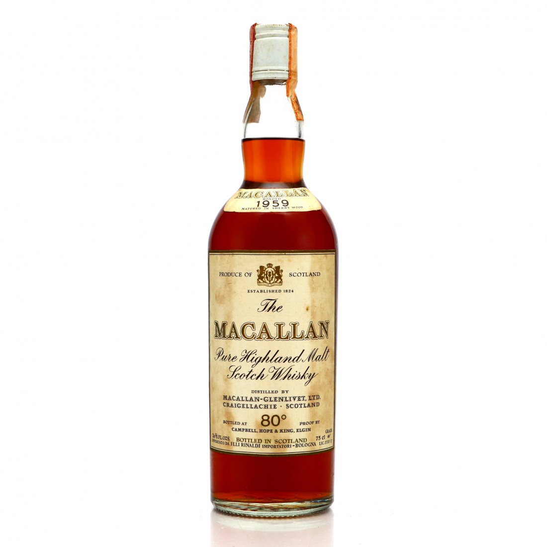 Macallan 1959 Campbell, Hope and King 80 Proof / Rinaldi Import ...
