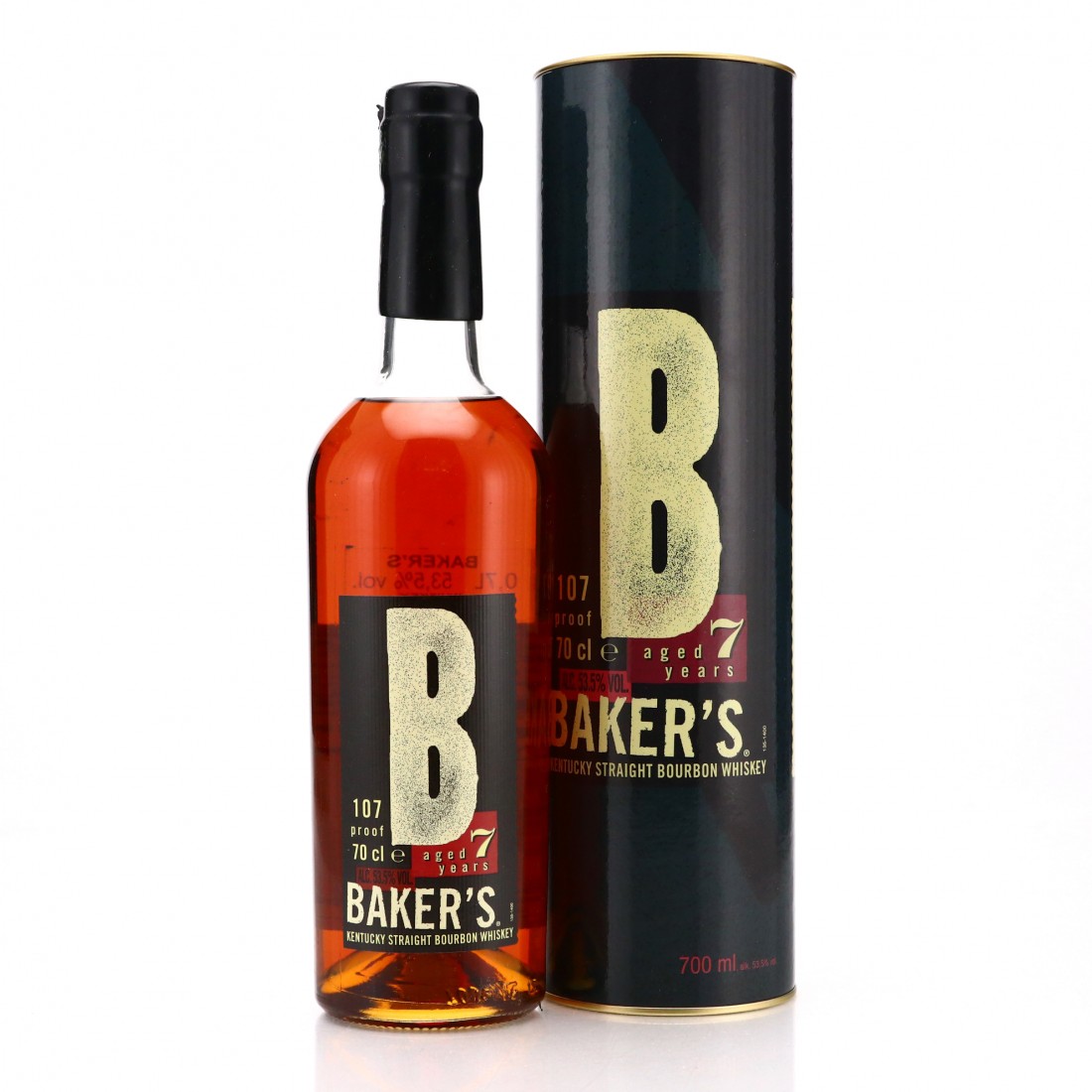 Baker's 7 Year Old 107 Proof Kentucky Straight Bourbon #B-90-001 70cl ...