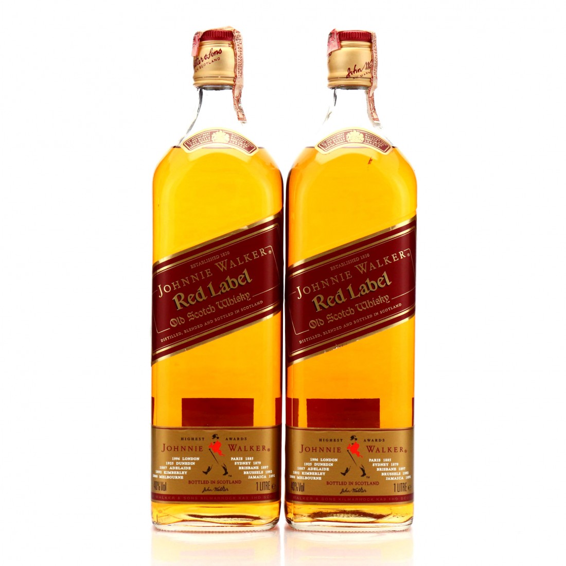 Johnnie Walker Red Label 1 Litre x 2 | Whisky Auctioneer