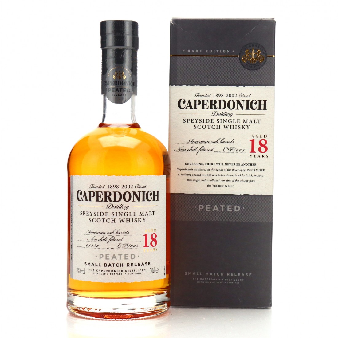 Caperdonich 18 Year Old Peated Small Batch Release / Batch 003 | Whisky ...
