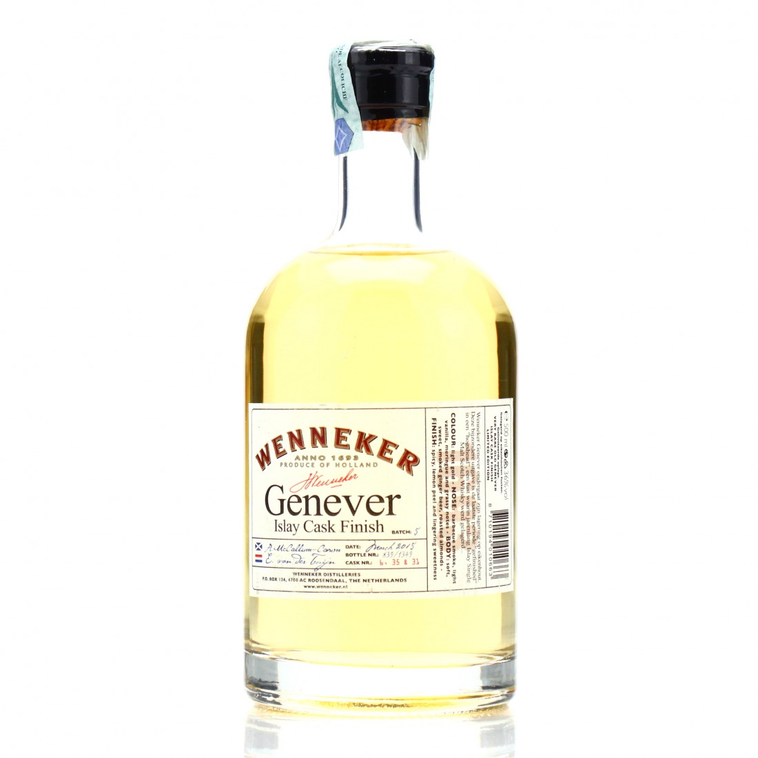Wenneker Islay Cask Finished Genever 50cl | Whisky Auctioneer