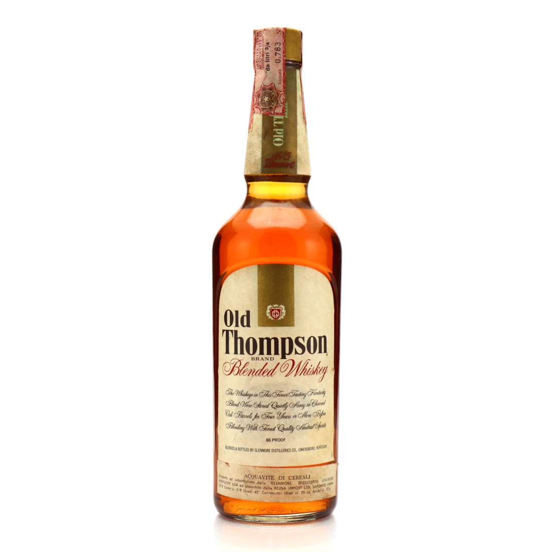 Old Thompson Blended Whiskey 1960s | Whisky Auctioneer