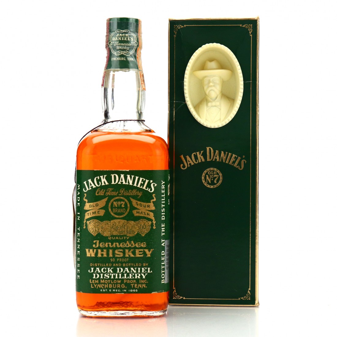 Jack Daniel's Old No.7 Green Label 90 Proof 1974 / Soffiantino Import ...