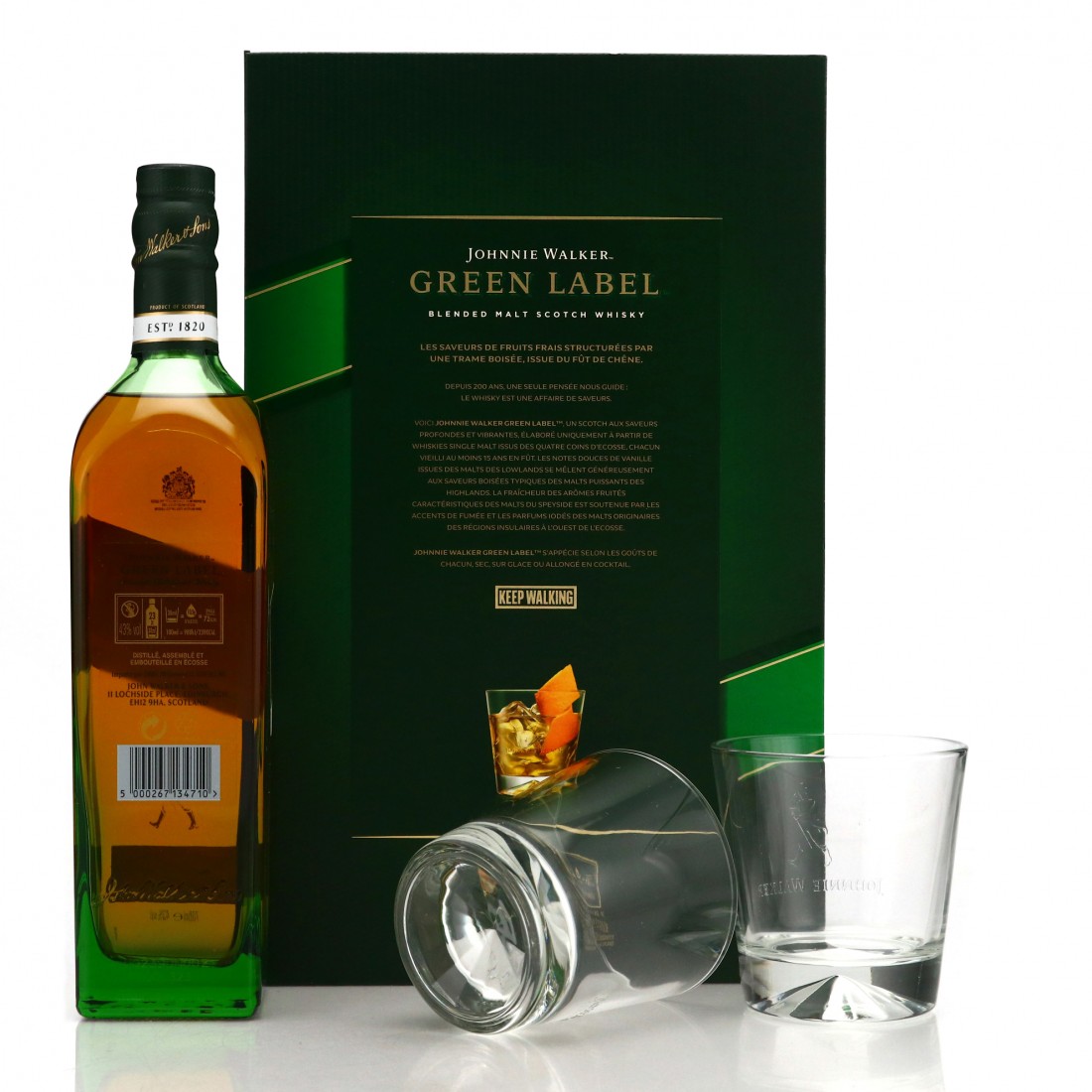 Johnnie Walker Green Label 15 Year Old 200th Anniversary Edition Gift ...