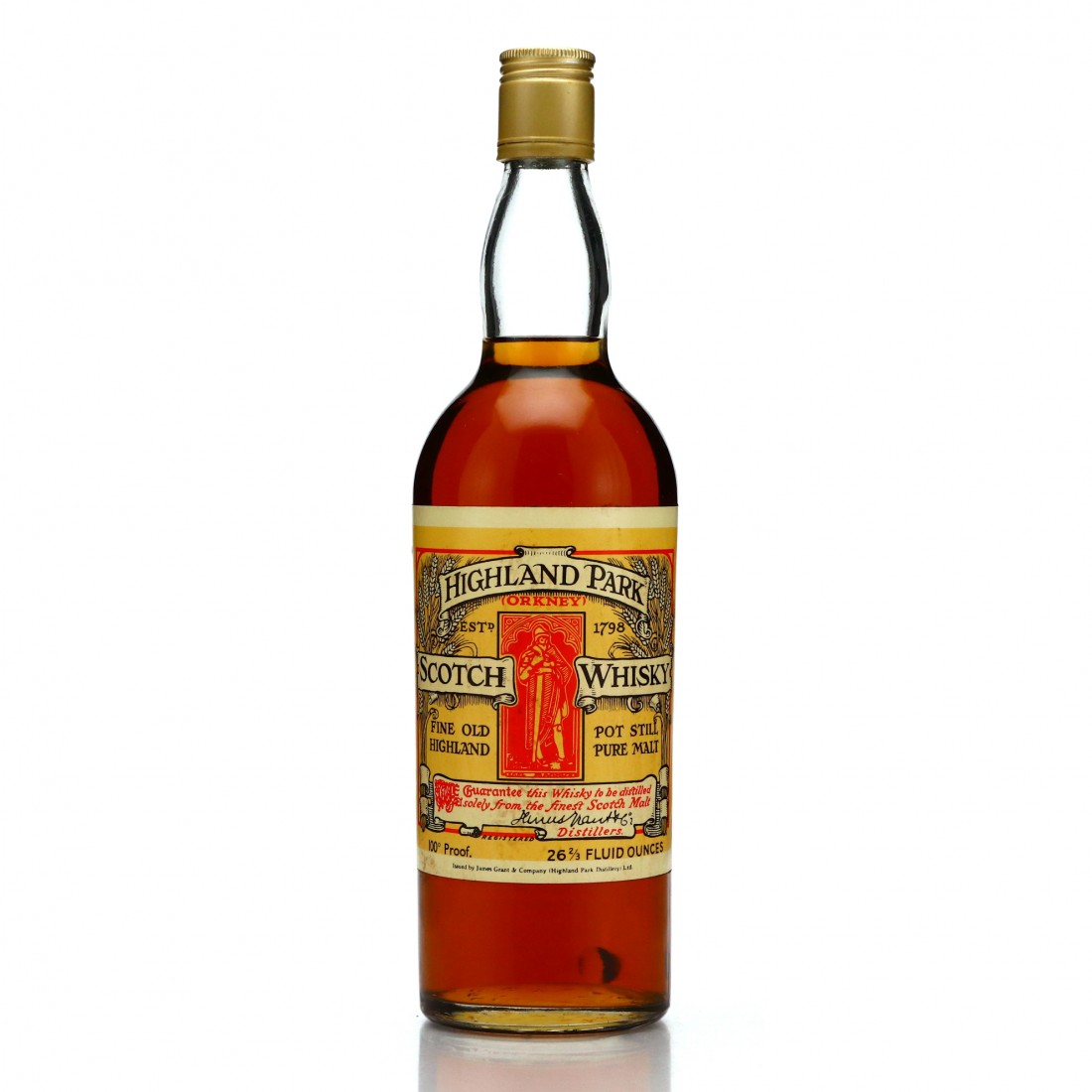 Highland Park Magnus Label 100 Proof 1970s | Whisky Auctioneer
