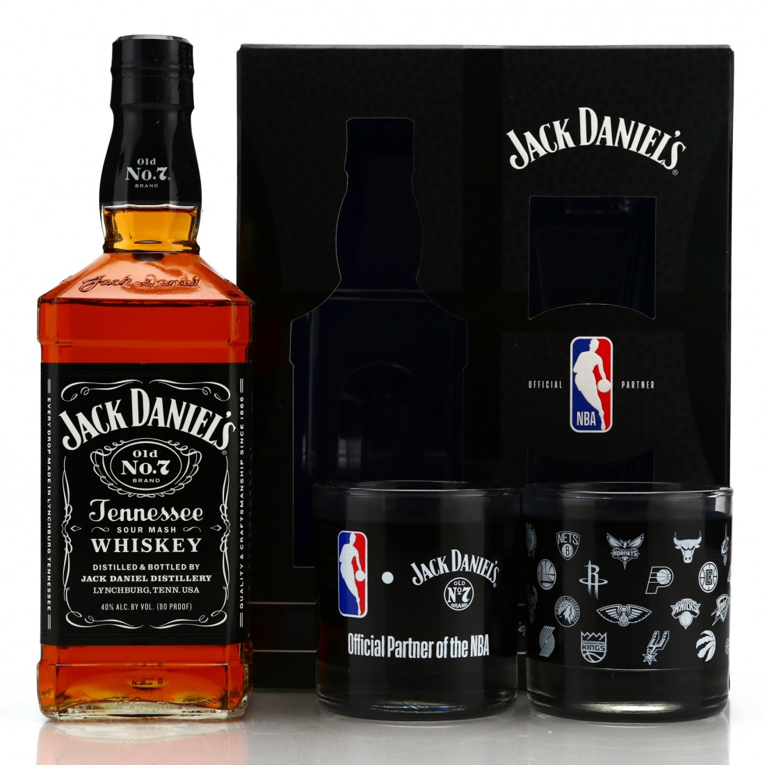 Jack Daniel's Old No.7 Brand 80 Proof Gift Pack / NBA | Whisky Auctioneer