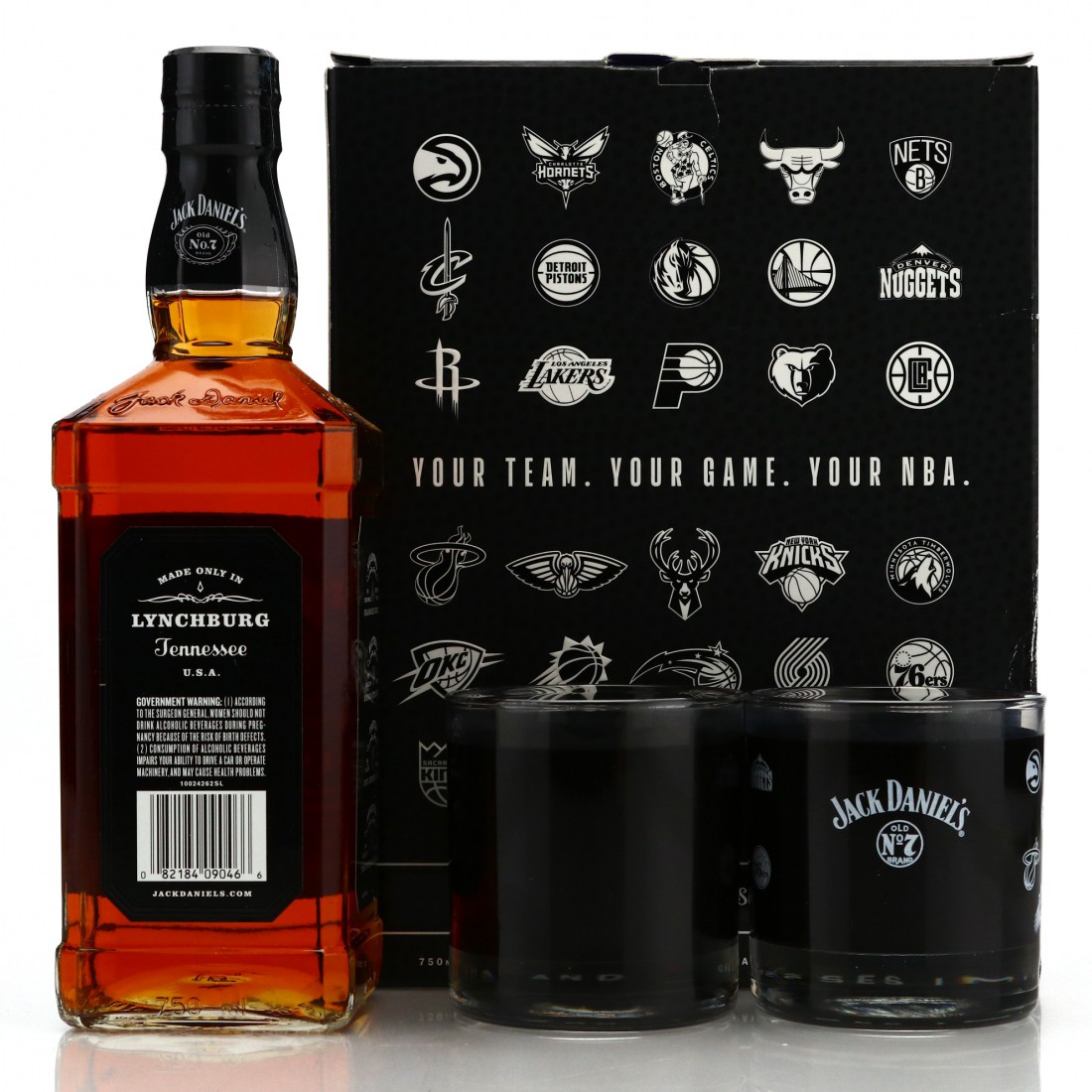 Jack Daniel's Old No.7 Brand 80 Proof Gift Pack / NBA | Whisky Auctioneer