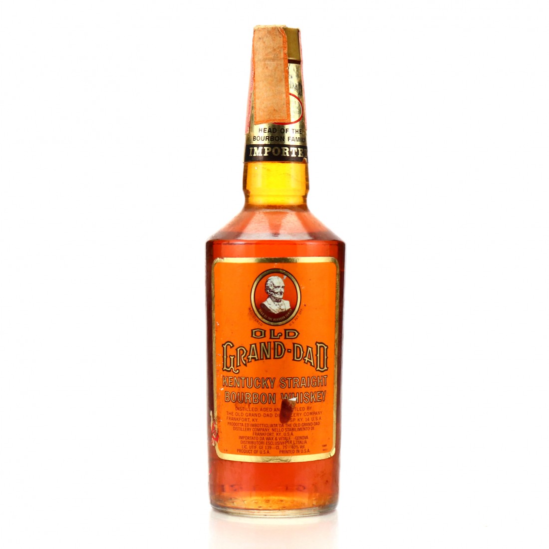Old Grand-Dad Kentucky Straight Bourbon 1982 / Wax & Vitale Import ...