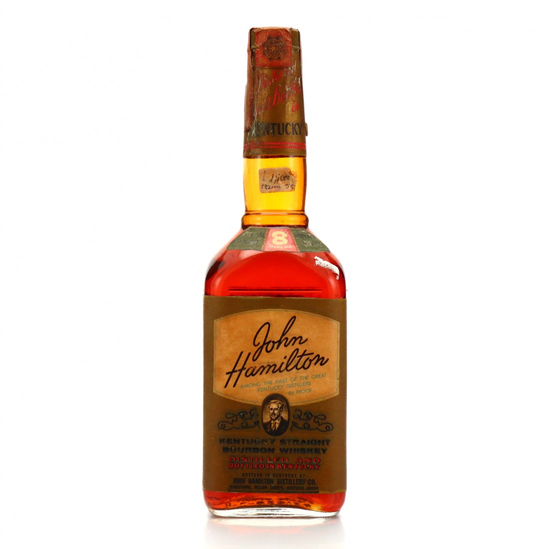 John Hamilton 8 Year Old Kentucky Straight Bourbon 1978 | Whisky Auctioneer