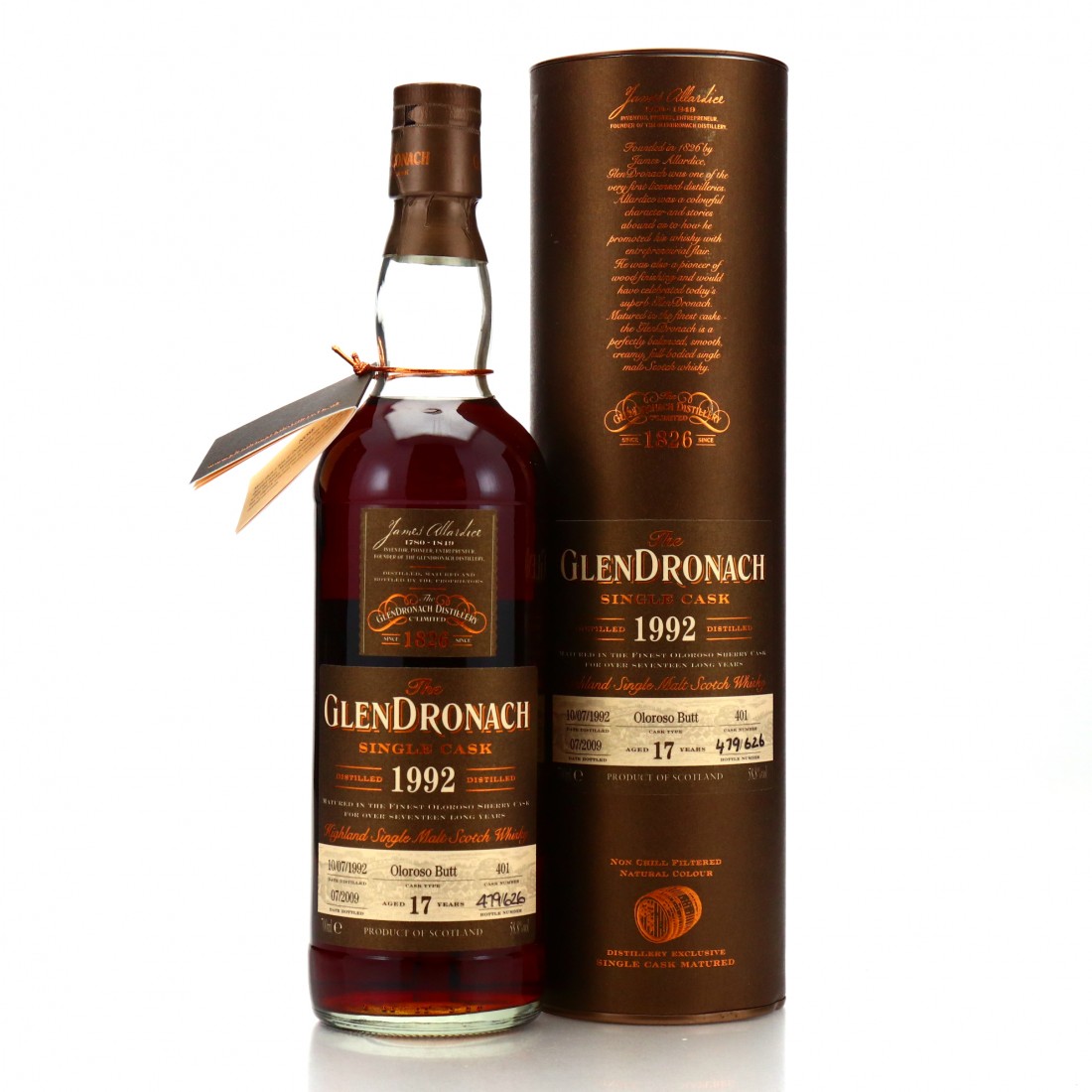 Glendronach 1992 Single Sherry Cask 17 Year Old #401 | Whisky Auctioneer