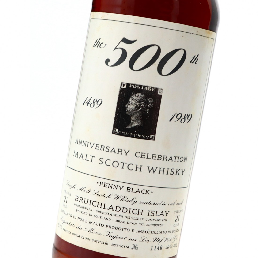 Bruichladdich 21 Year Old Moon Import Penny Black Whisky Auctioneer