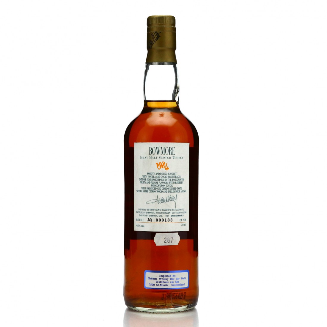 Bowmore 1984 Samaroli Very Limited Edition | Whisky Auctioneer