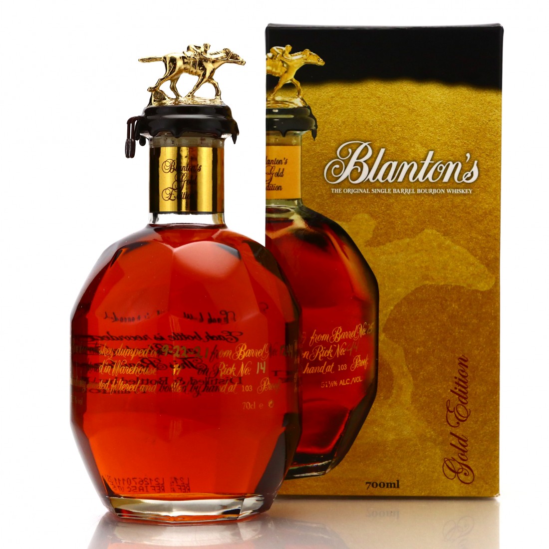 Blanton's Single Barrel Gold Edition dumped 2021 70cl | Whisky Auctioneer