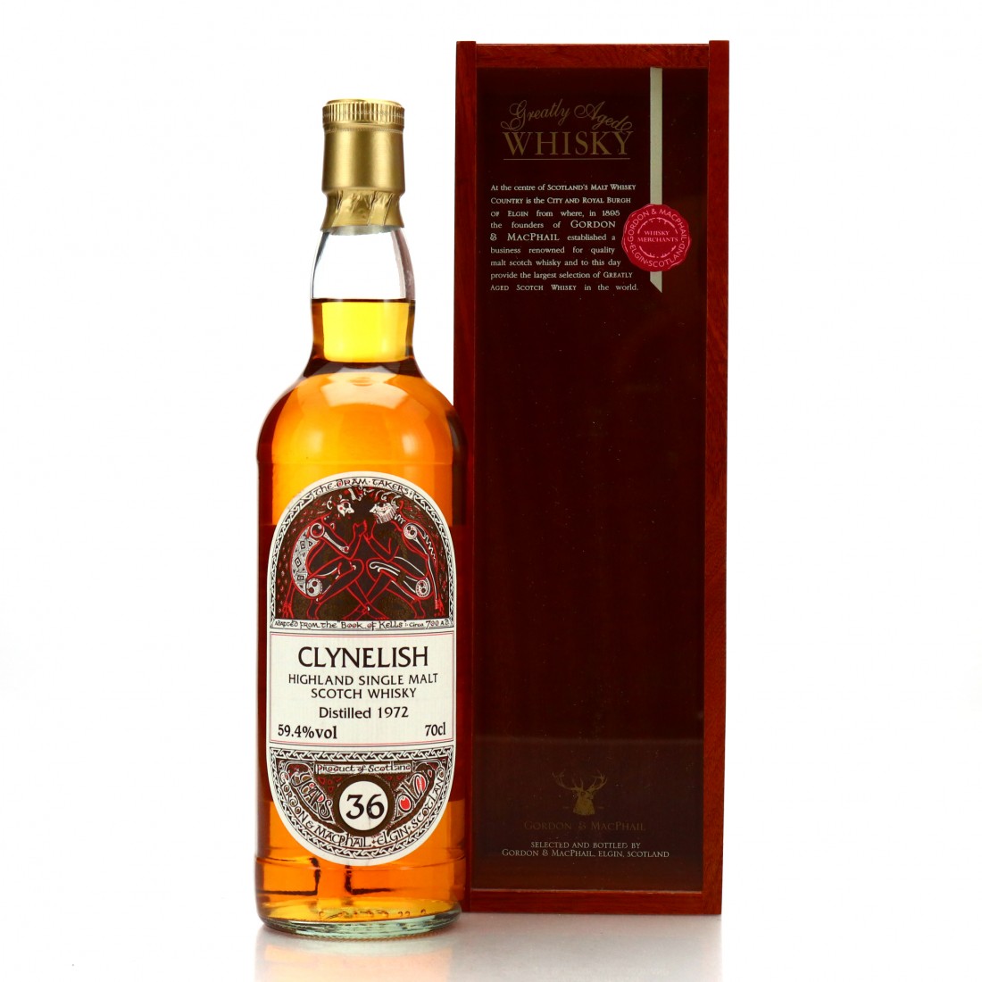 Clynelish 1972 Gordon and MacPhail 36 Year Old 'Book of Kells' / LMDW ...